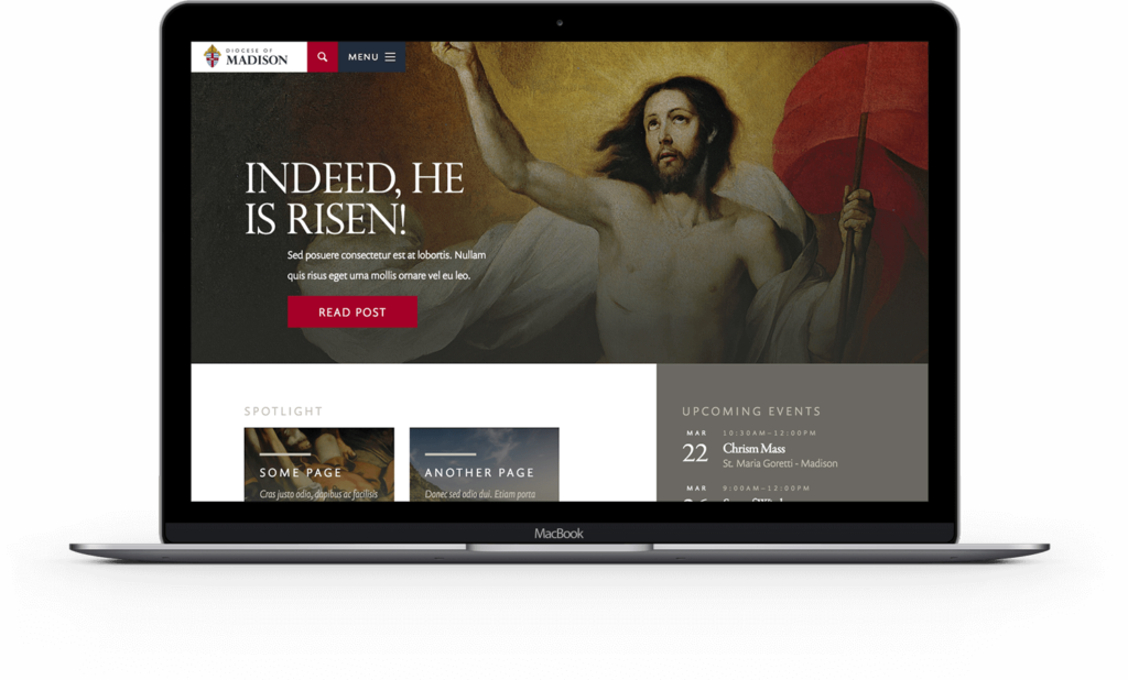 Catholic Website Design & Development | Backflip